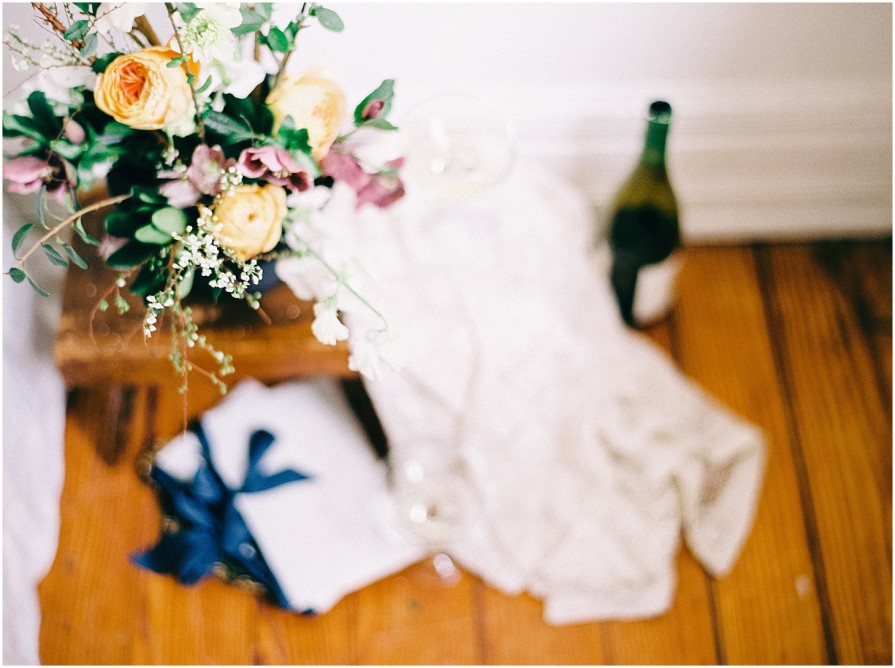 Couples Editorial Boudoir Session on Film - Nikki Santerre Photography